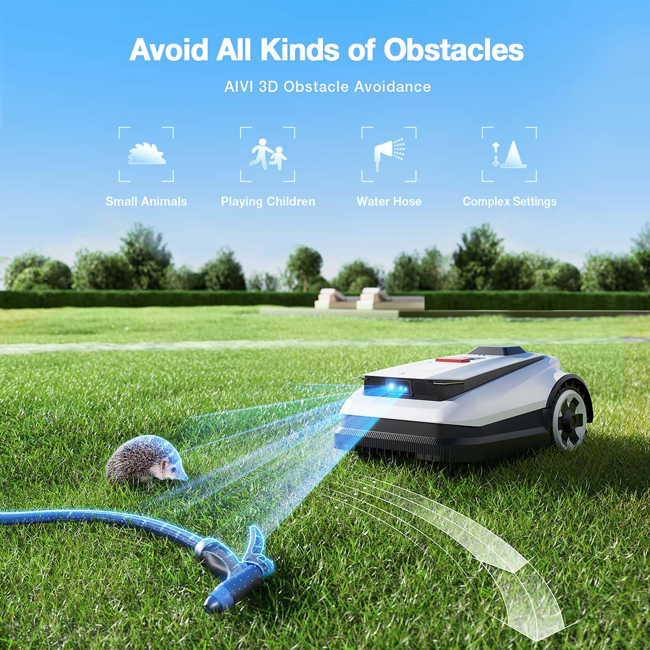 GOAT A2500 RTK Robot Lawn Mower (1/2 Acre, Mapping, Dual Blade-Disc ...